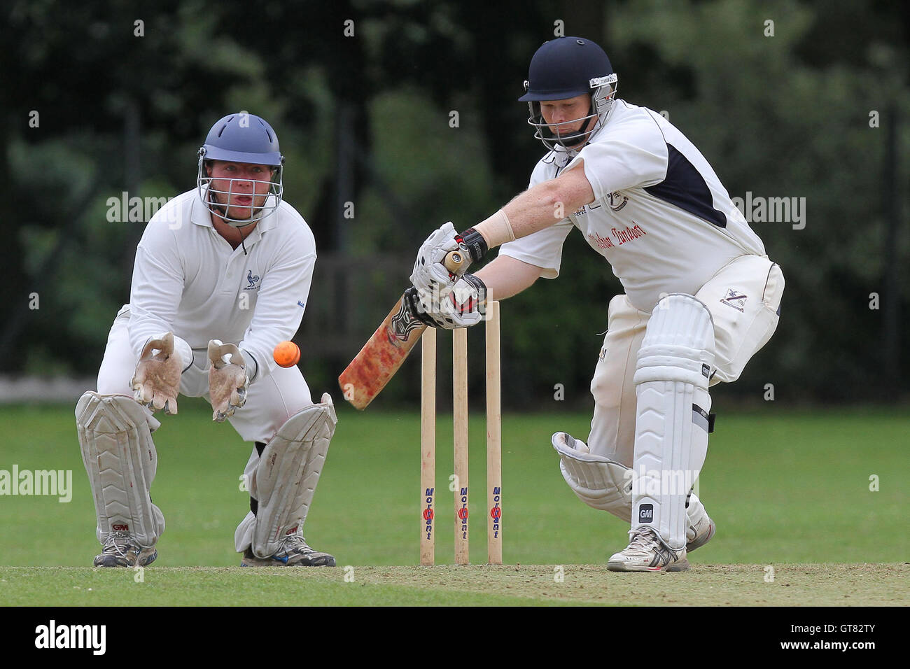 N O'Dell in batting action for Upminster - Shenfield CC vs Upminster CC ...
