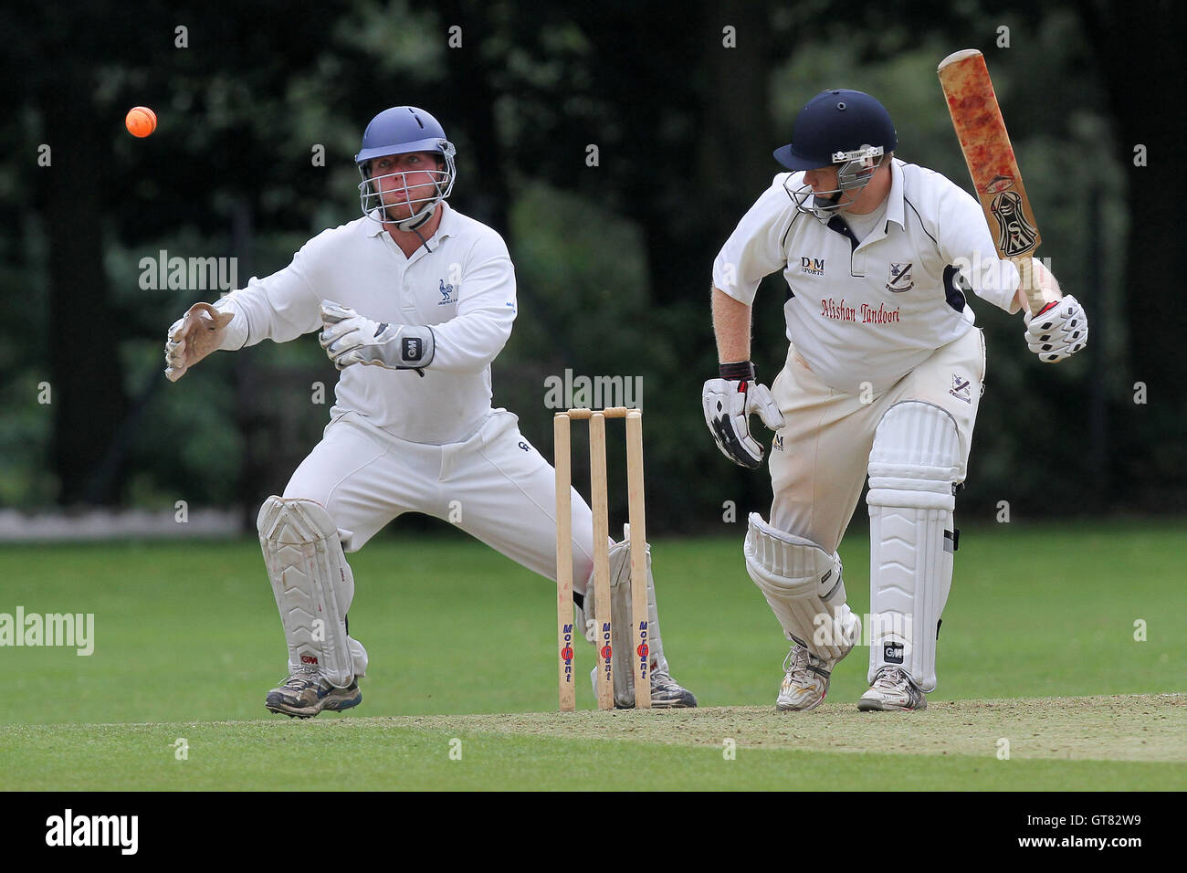 N O'Dell in batting action for Upminster - Shenfield CC vs Upminster CC ...
