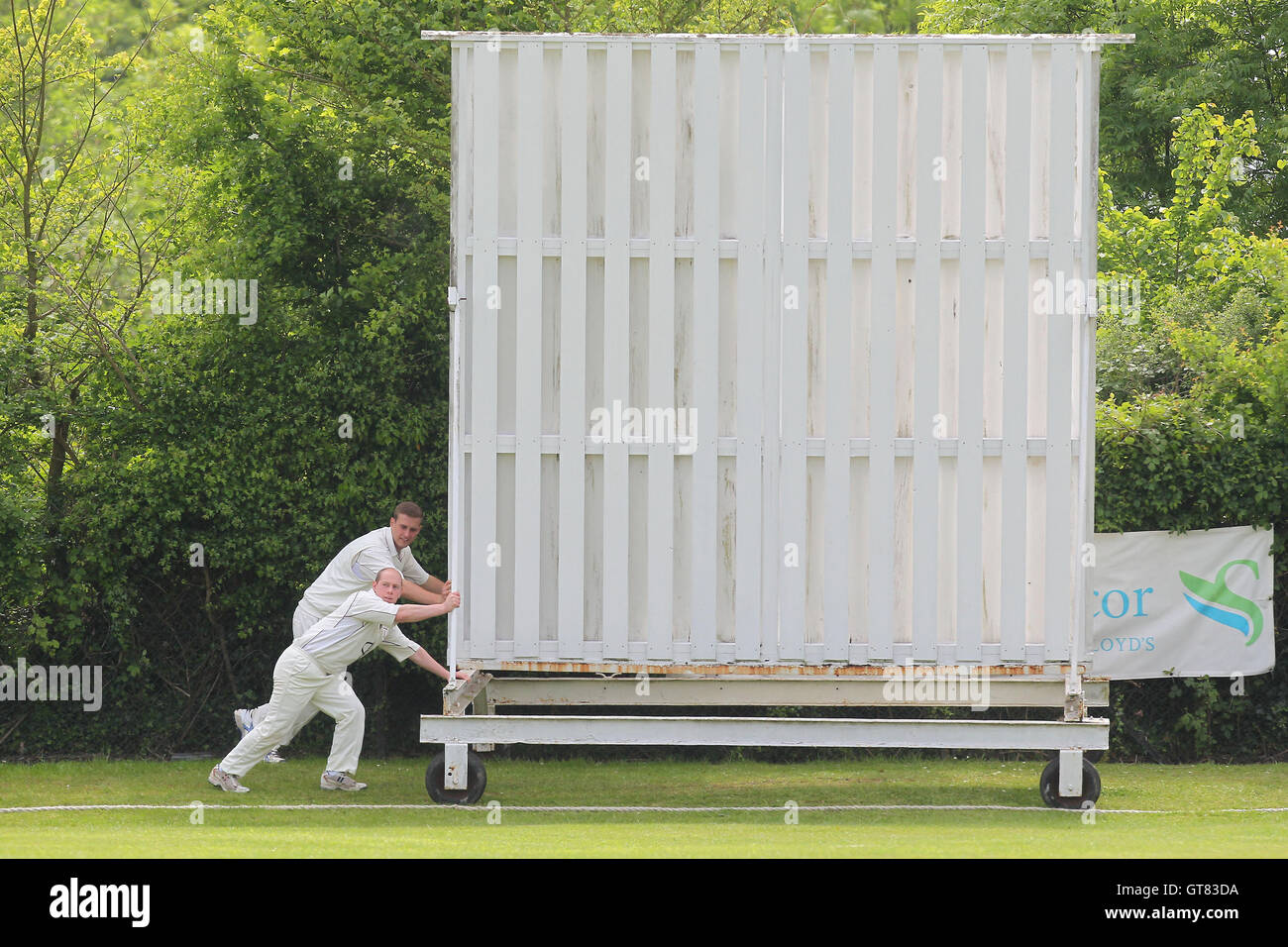 Cricket sightscreen hi-res stock photography and images - Alamy