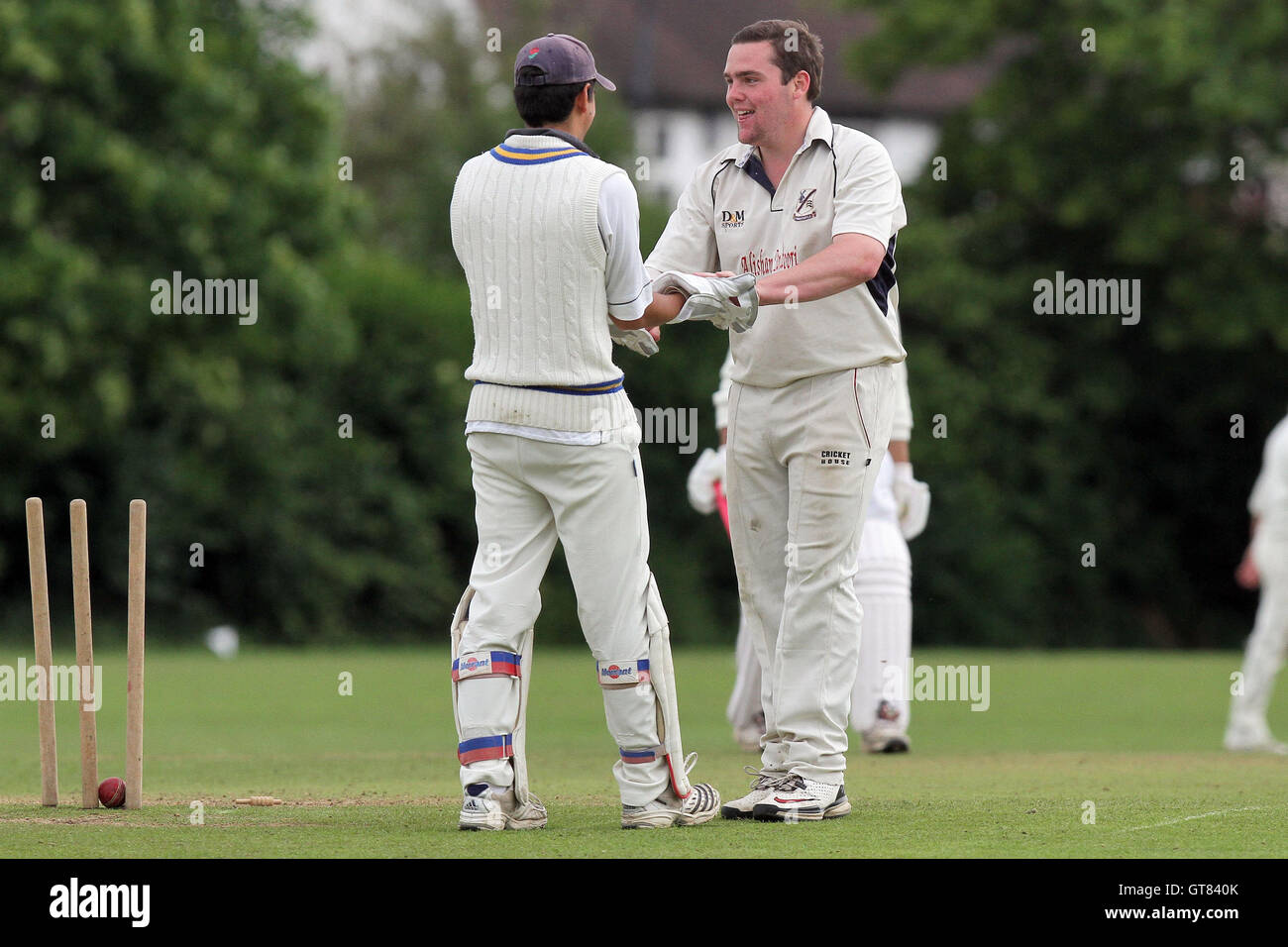 Upminster bowler Alan Ison claims his third wicket - Gidea Park ...