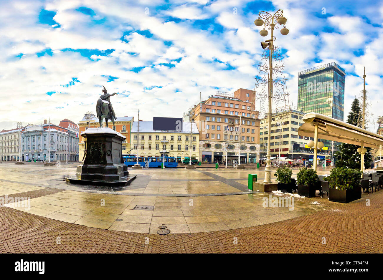 Ban Jelacic square in Zagreb, capital of Croatia Stock Photo - Alamy