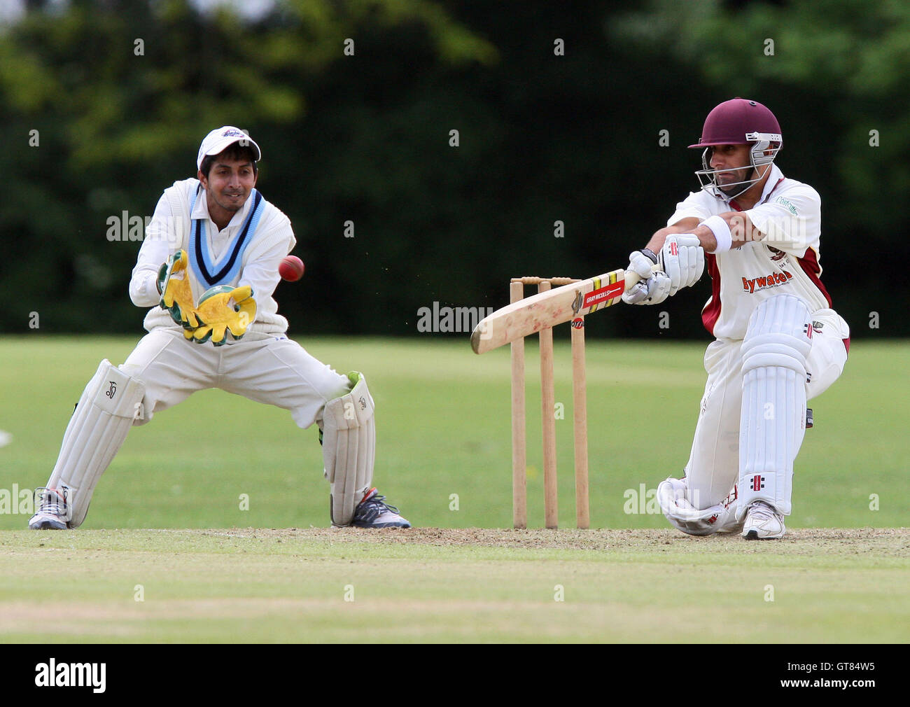 Rizwan Akram in batting action for South Woodford - Gidea Park ...