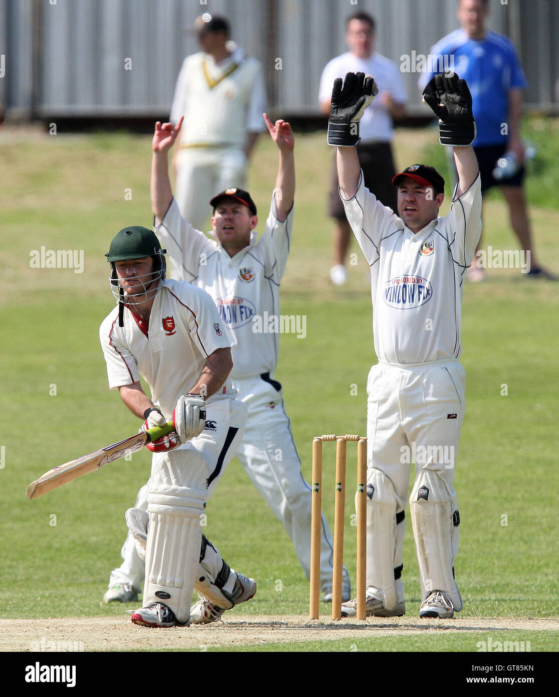 Hadleigh appeal unsuccessfully for the wicket of J Woolard of Harold ...