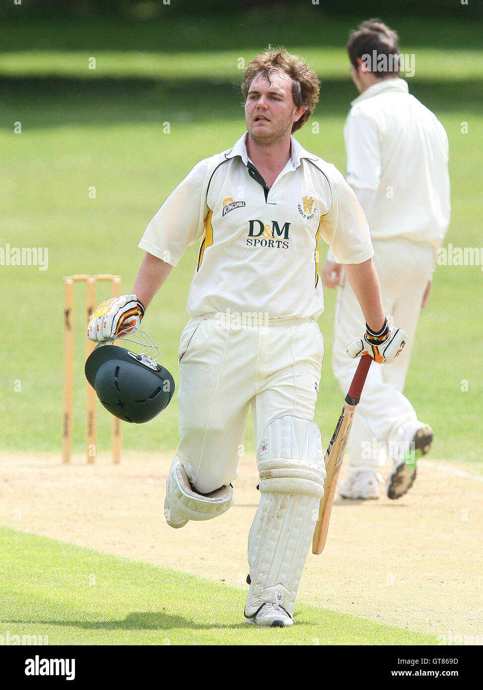 Richard Brabner in batting action for Harold Wood - Harold Wood CC vs ...