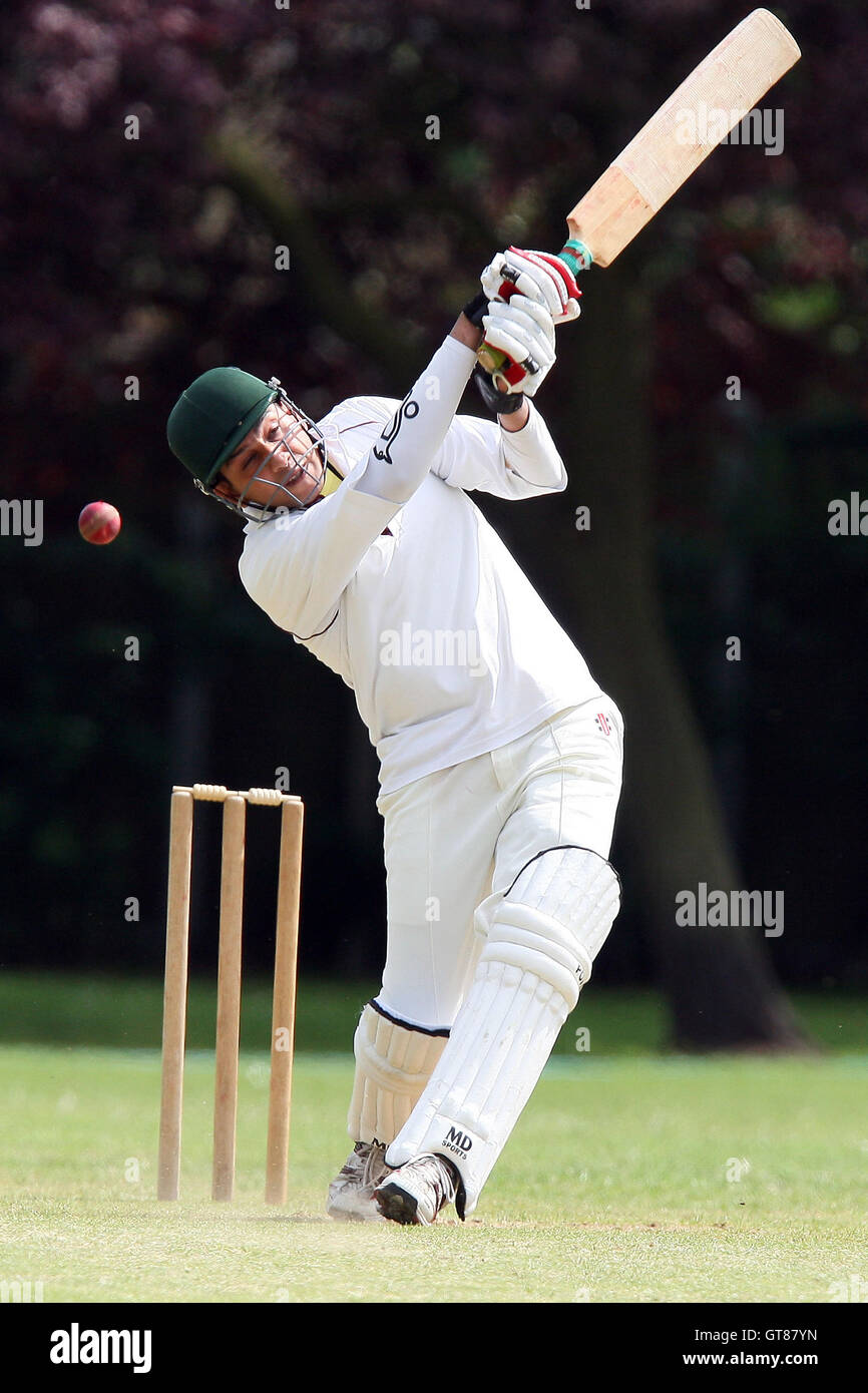 Basit in batting action asian hi-res stock photography and images - Alamy