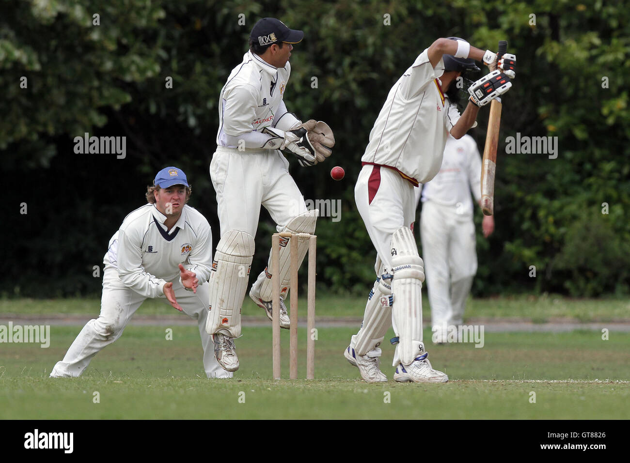 P Humphries of Hornchurch Athletic prepares to take a catch to dismiss ...