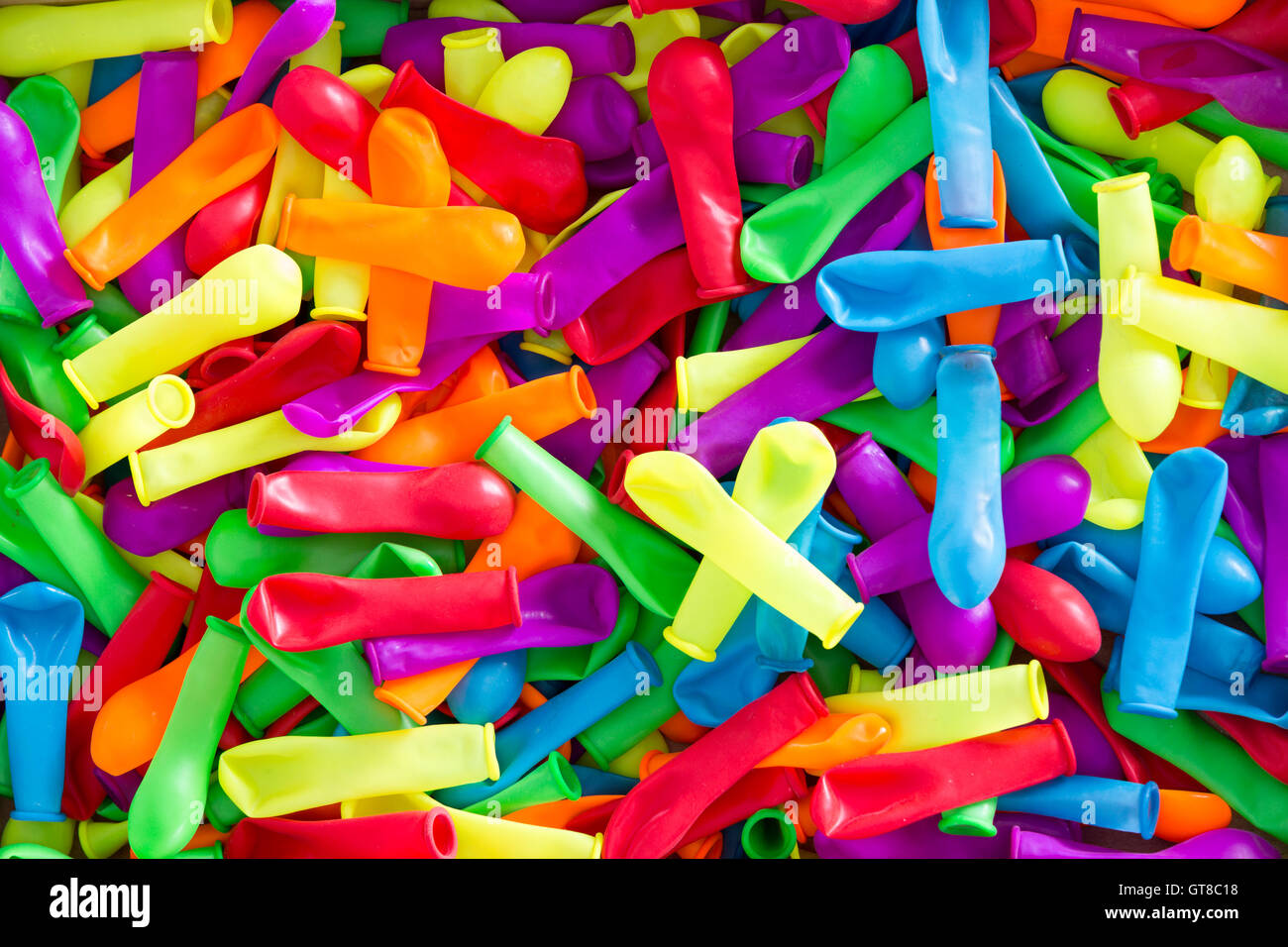 Plenty of Colorful Deflated Water Balloons for Summer Fun, Captured in ...