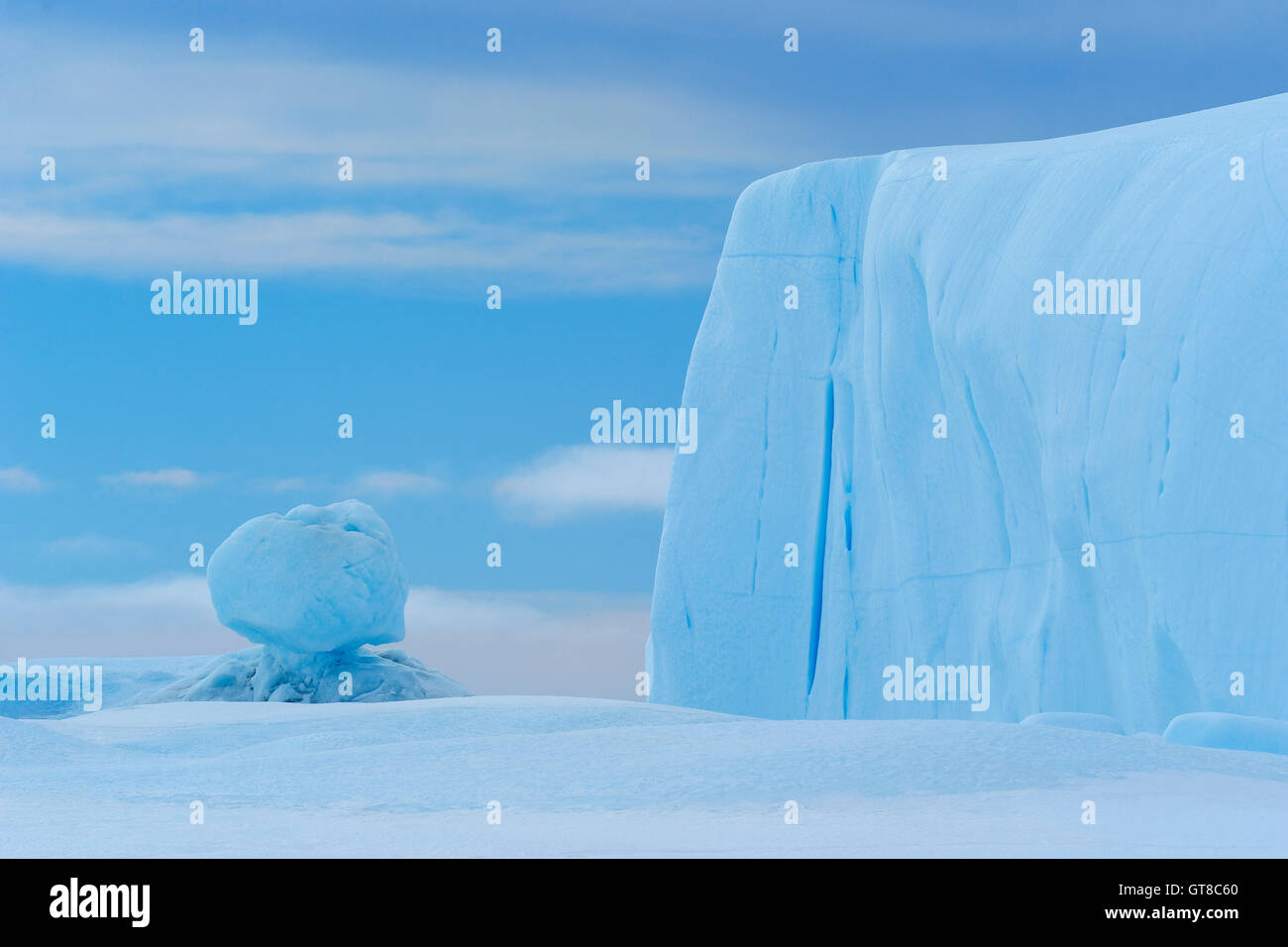 Icebergs, Snow Hill Island, Antarctic Peninsula, Antarctica Stock Photo ...