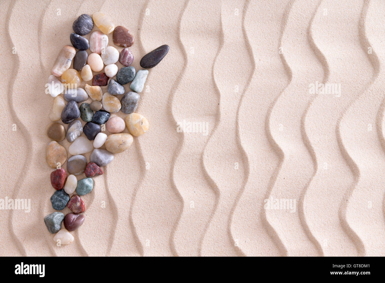 Creative colorful pebble map of Argentina using smooth waterworn agate ...