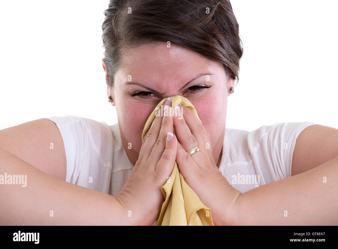 Nose bleed woman hi-res stock photography and images - Alamy