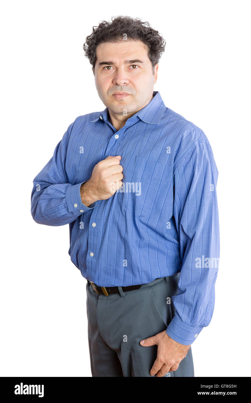 Clenched fist chest hi-res stock photography and images - Alamy