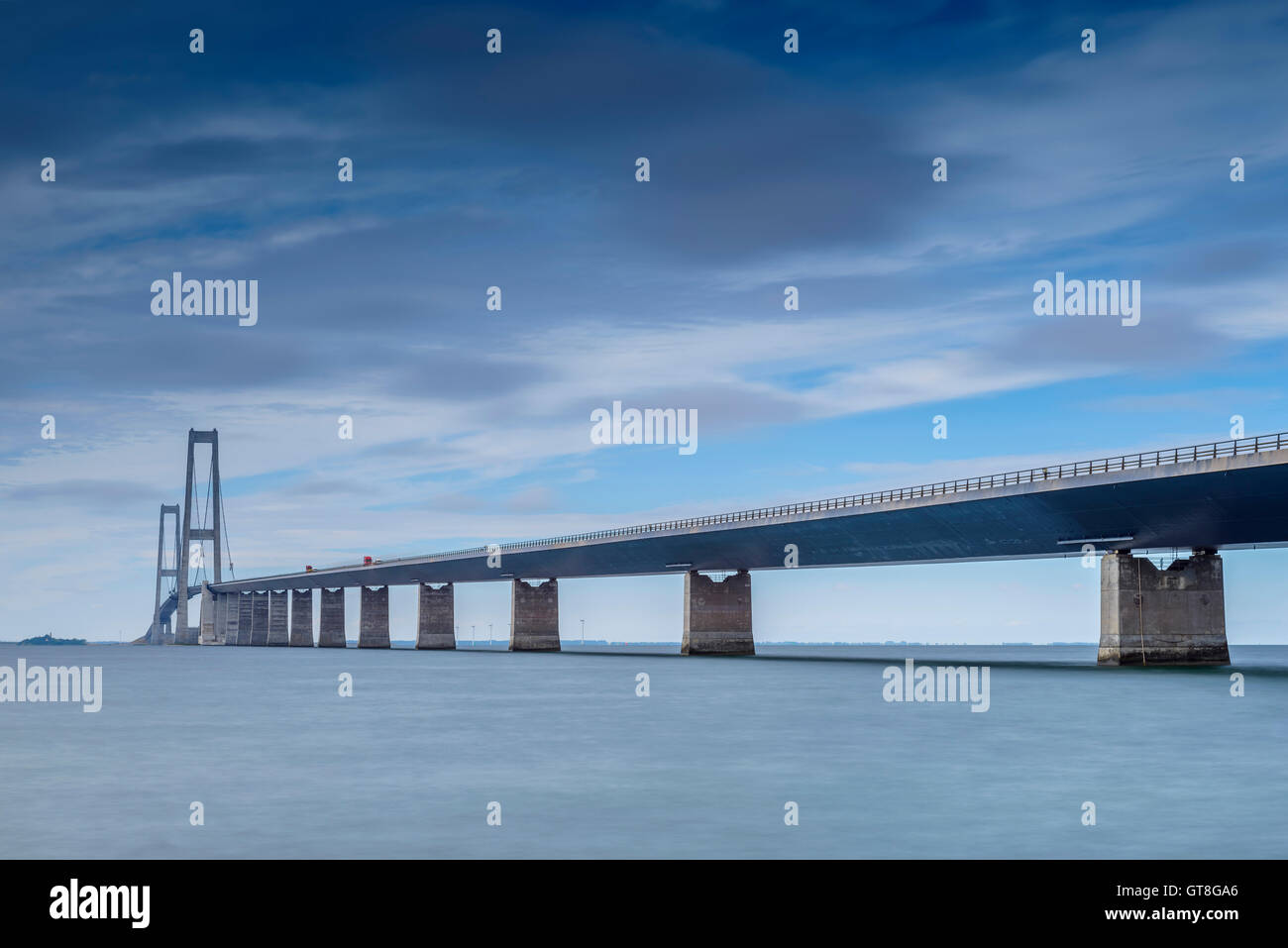 Great Belt Bridge between Fyn and Zealand, Denmark Stock Photo - Alamy