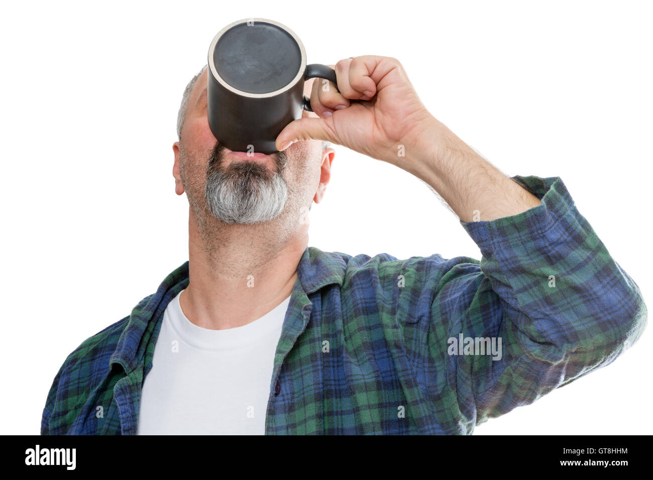 Bearded man looks down hi-res stock photography and images - Alamy
