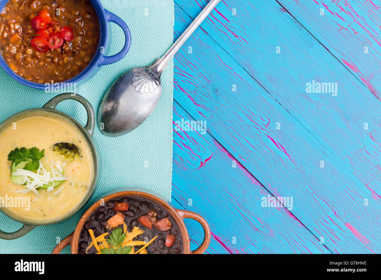 Food top view hi-res stock photography and images - Alamy