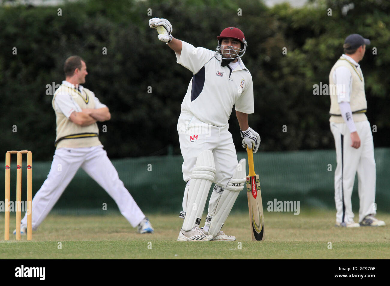 M Malik of Ilford CC - Ilford CC (batting) vs Ardleigh Green CC - Essex ...