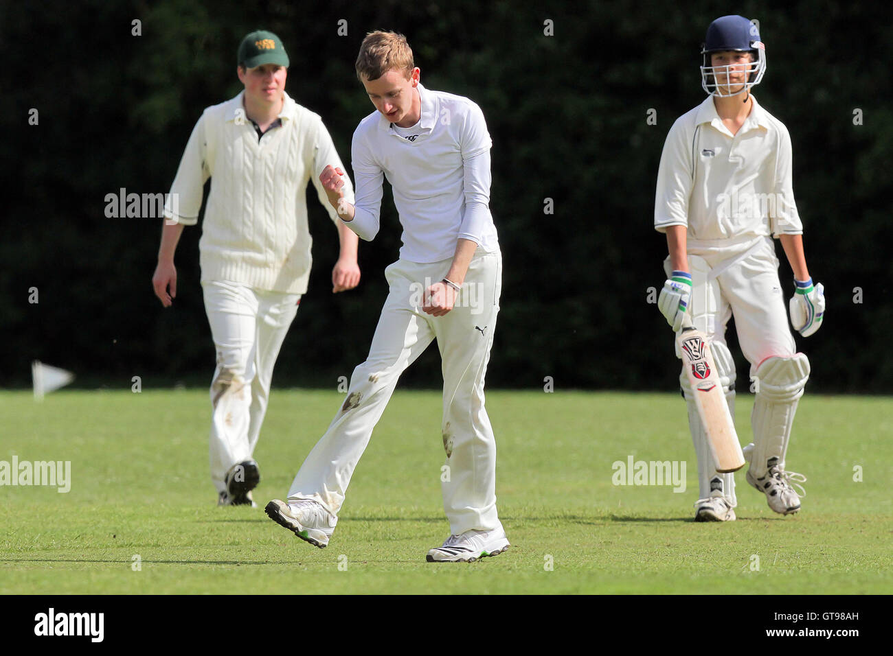 Scott of Navestock Ardleigh Green claims the wicket of Thomas ...