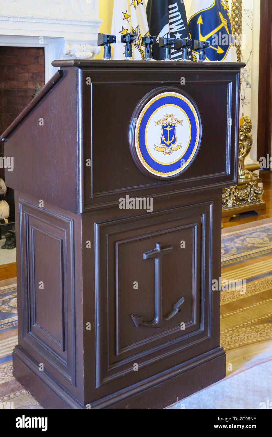 State Reception Room, State House in Providence, Rhode Island, USA ...