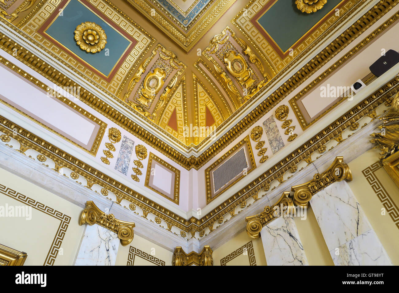 State Reception Room, State House in Providence, Rhode Island, USA ...