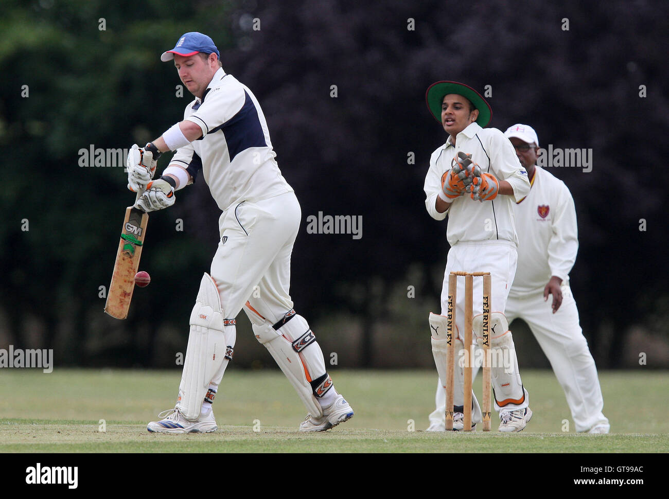 Alex Sullivan in batting action for Rainham - Rainham CC vs Barking CC ...