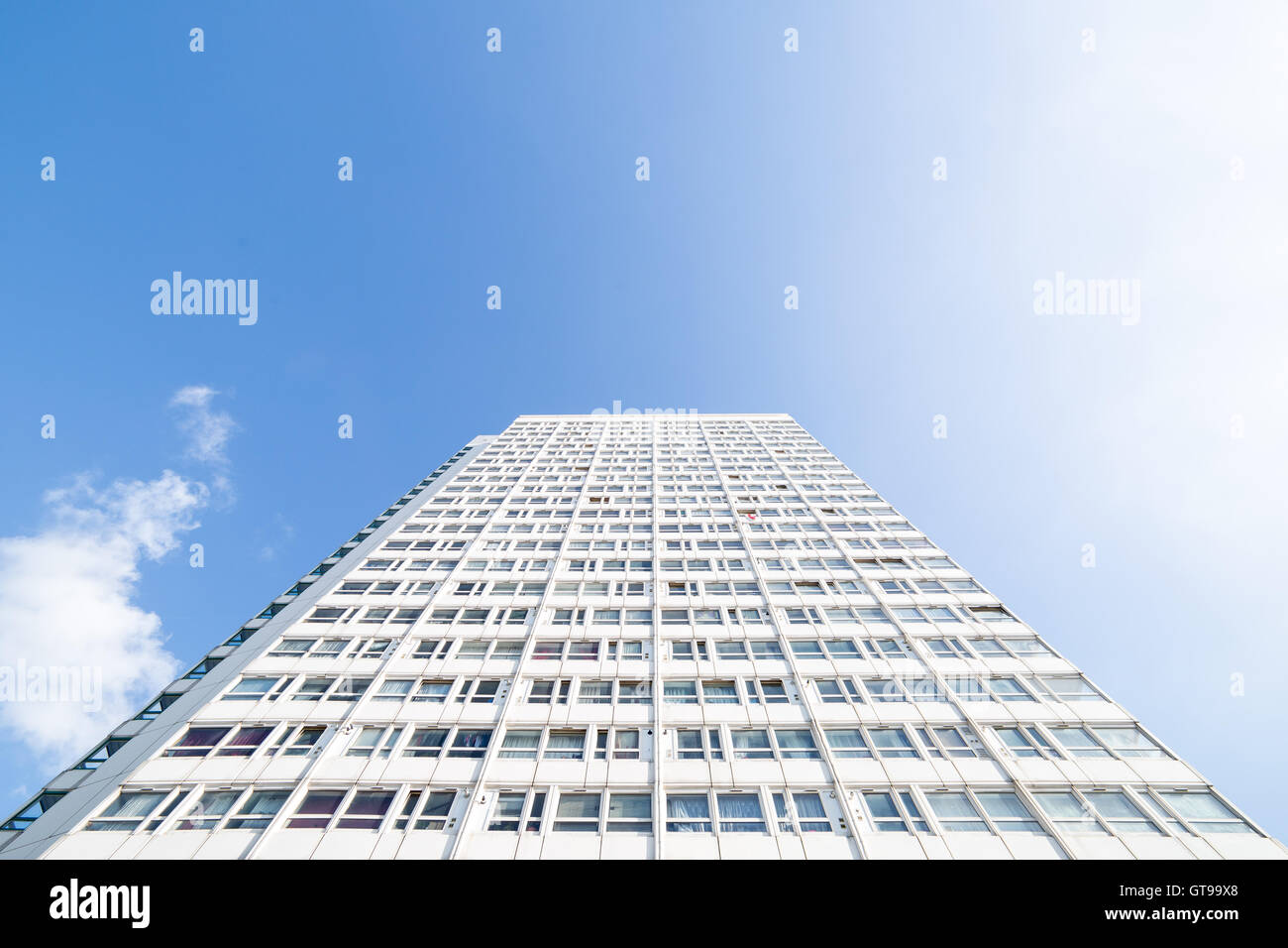 Eddystone Tower high-rise building. A tower block part of the Pepys ...
