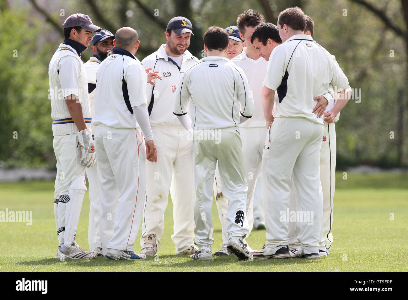 Upminster players celebrate the wicket of Adnan Akram - Wanstead CC ...