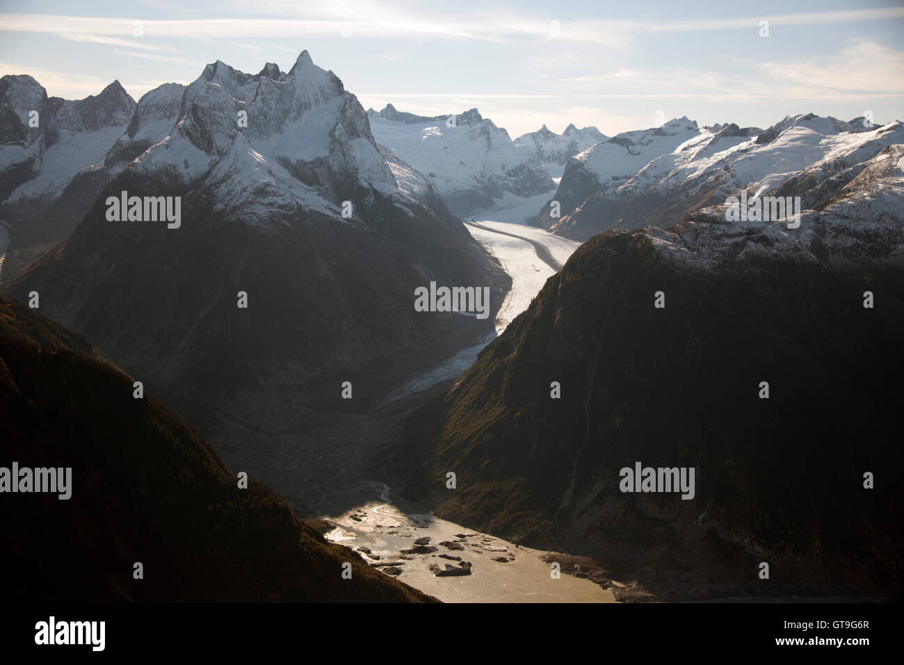 Juneau Ice Field Flight Stock Photo - Alamy