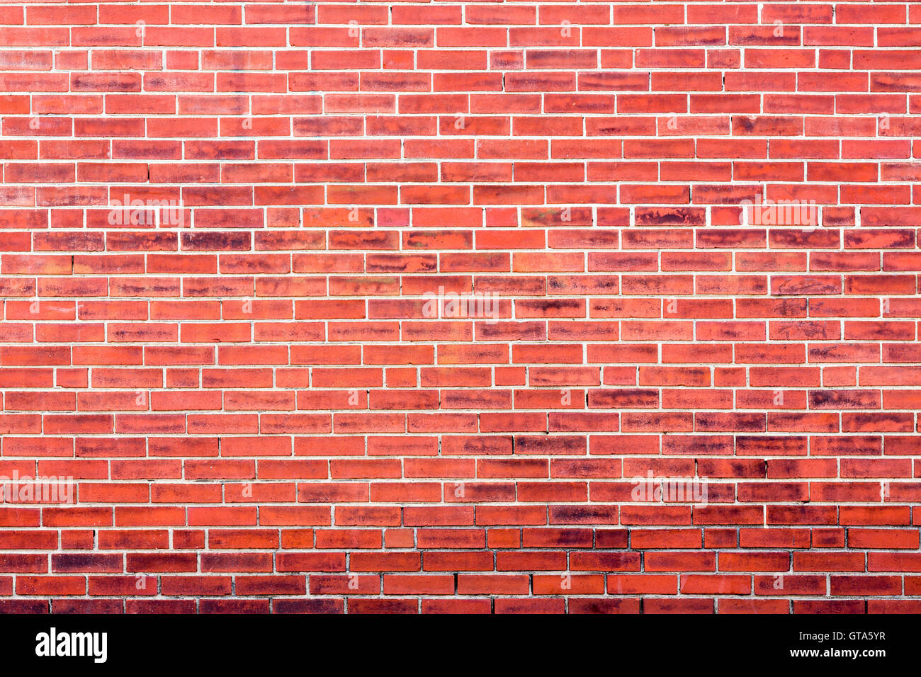 Bright Red Brick Wall