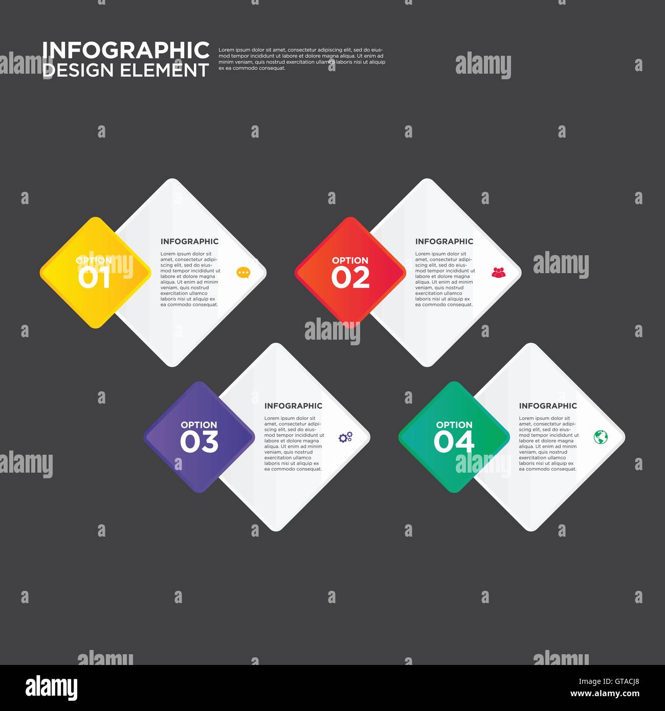 Infographic business report template layout design element vector ...