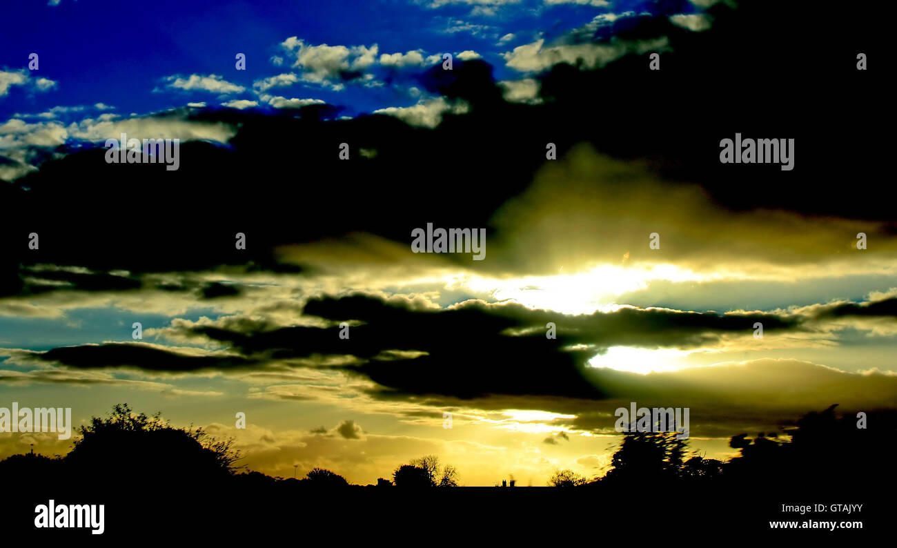 A very nice sunset in the UK Stock Photo - Alamy