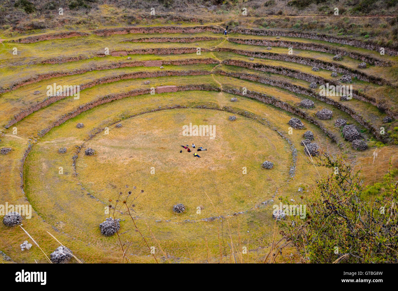 Ancient Inca circular agricultural terraces at Moray used to study the ...