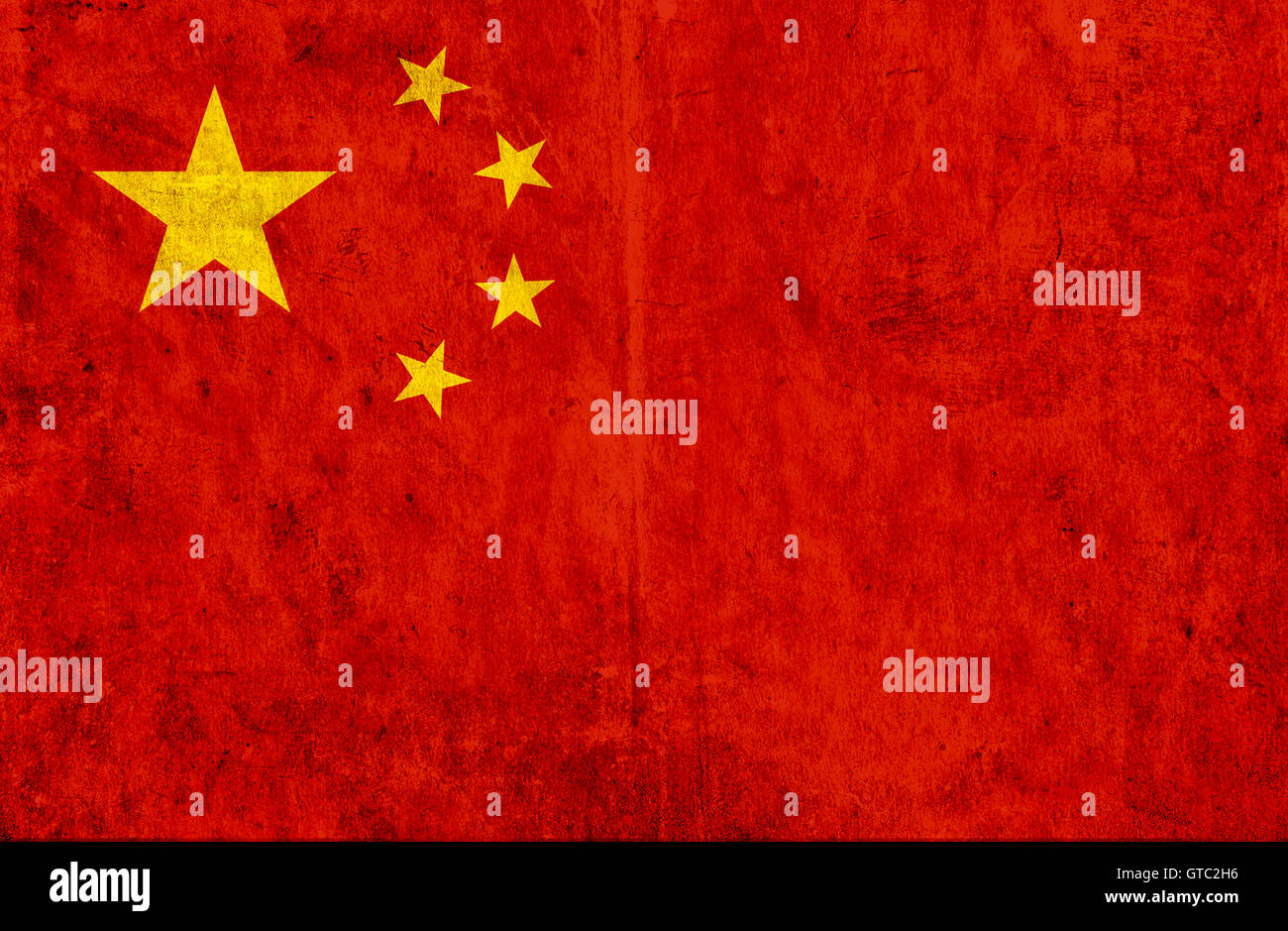 Grungy paper flag of China Stock Photo - Alamy