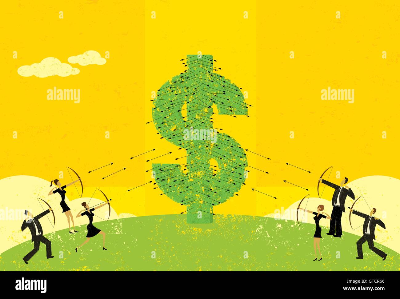 Competing companies Stock Vector Images - Alamy