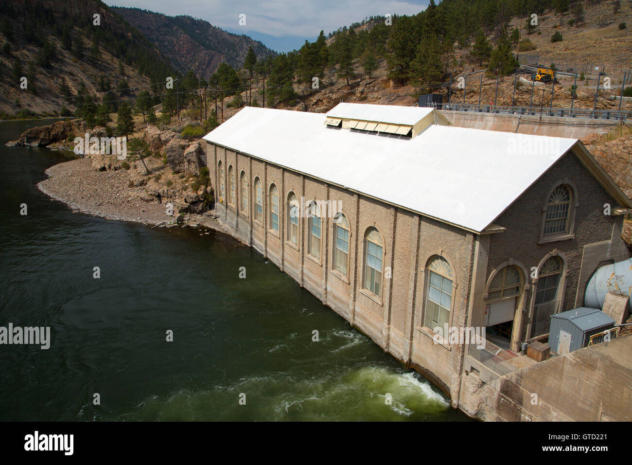 Hauser Dam powerhouse, Helena National Forest, Montana Stock Photo - Alamy