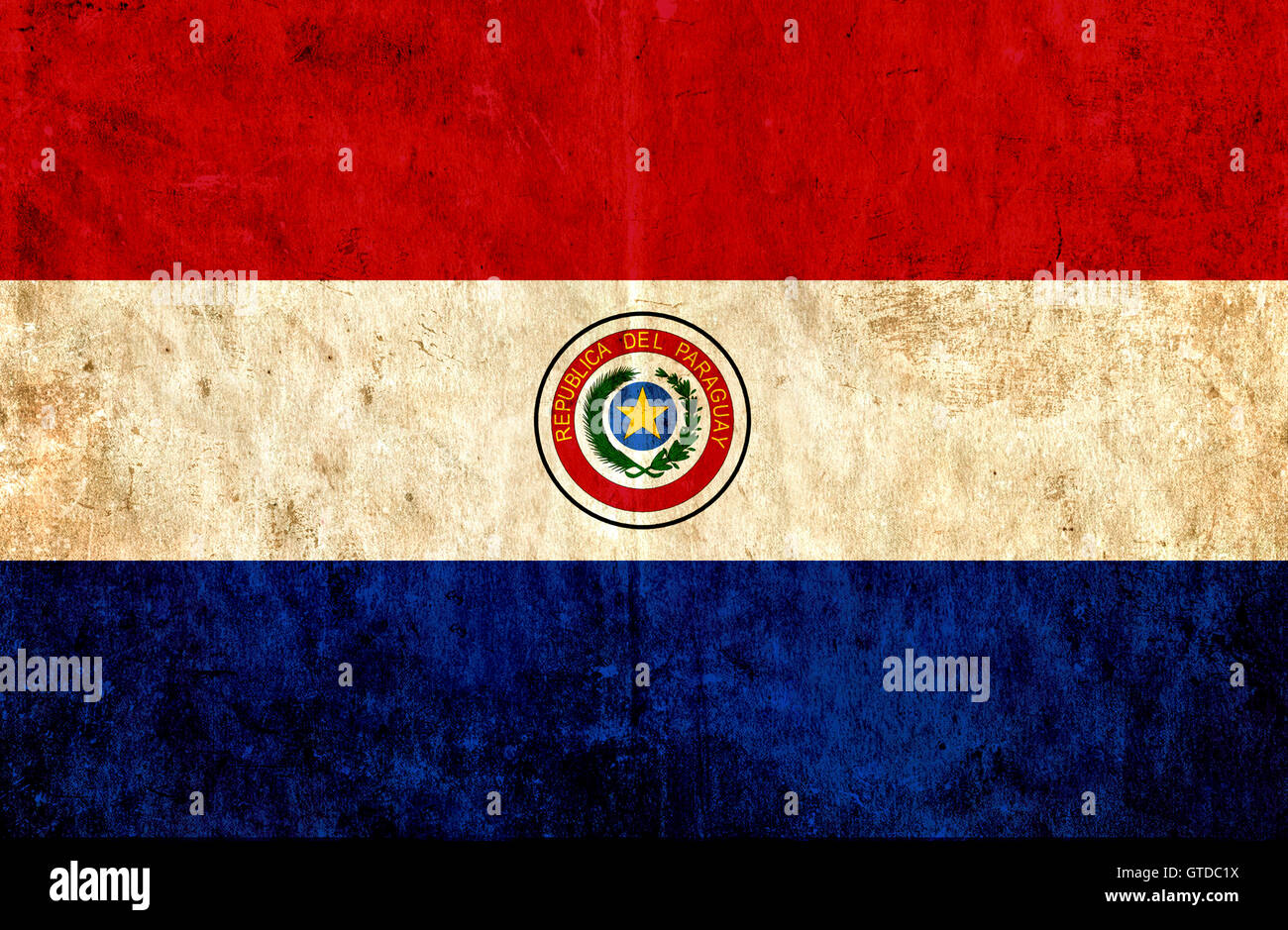 Grungy paper flag of Paraguay Stock Photo - Alamy