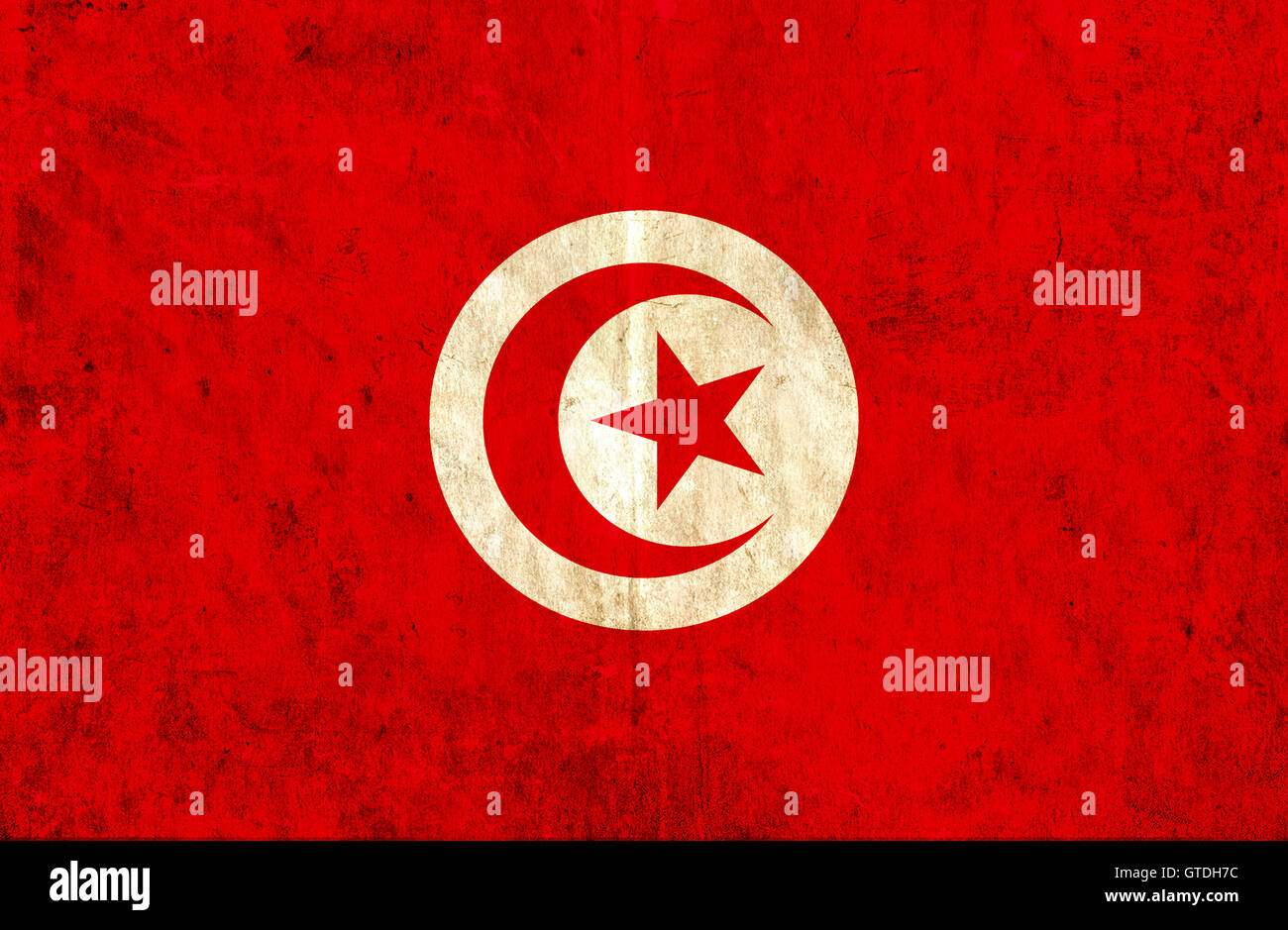 Grungy paper flag of Tunisia Stock Photo - Alamy