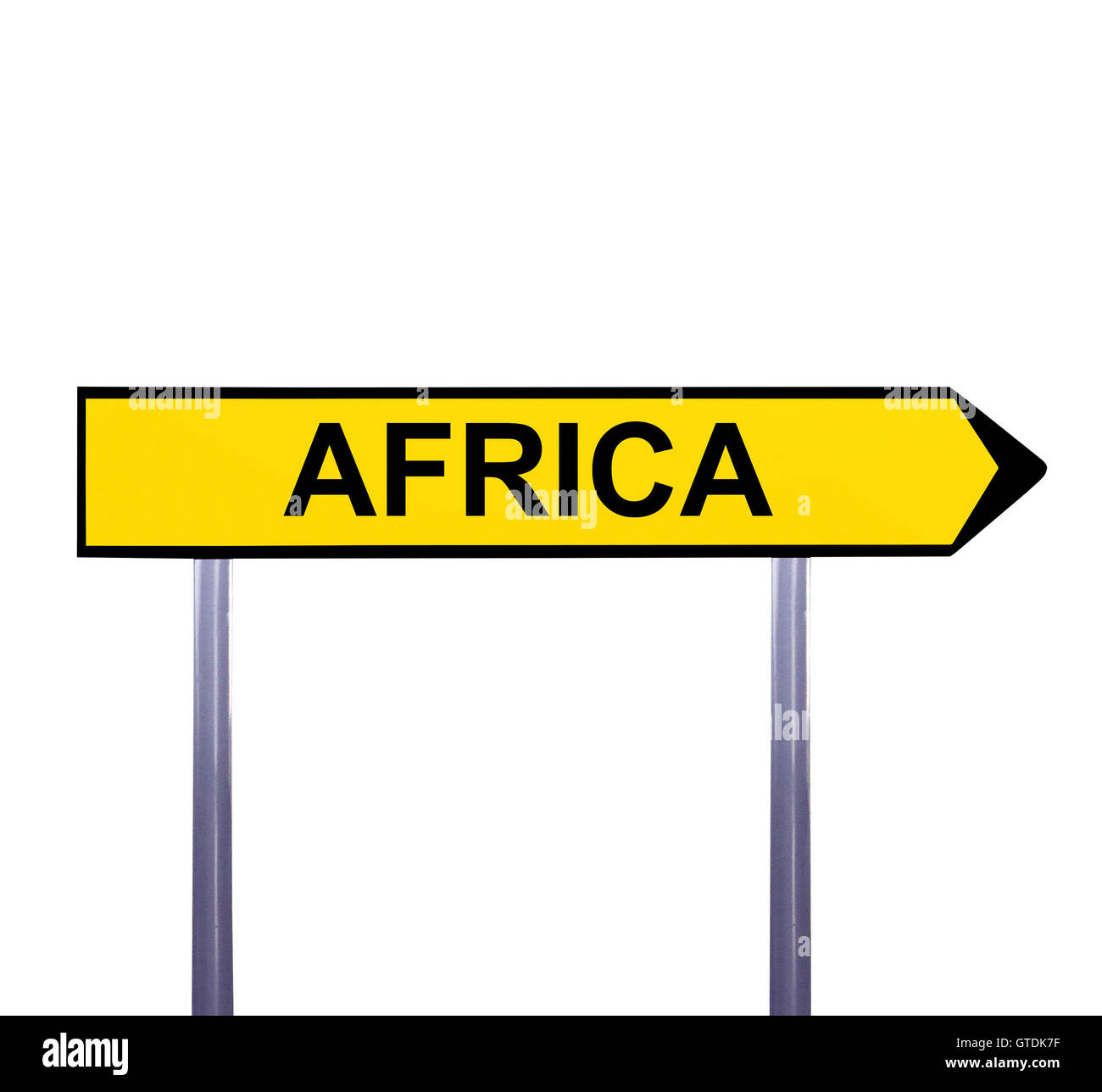 Continent of africa arrow pointing hi-res stock photography and images ...