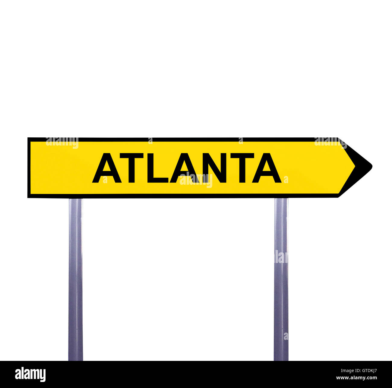 Atlanta road sign hi-res stock photography and images - Alamy