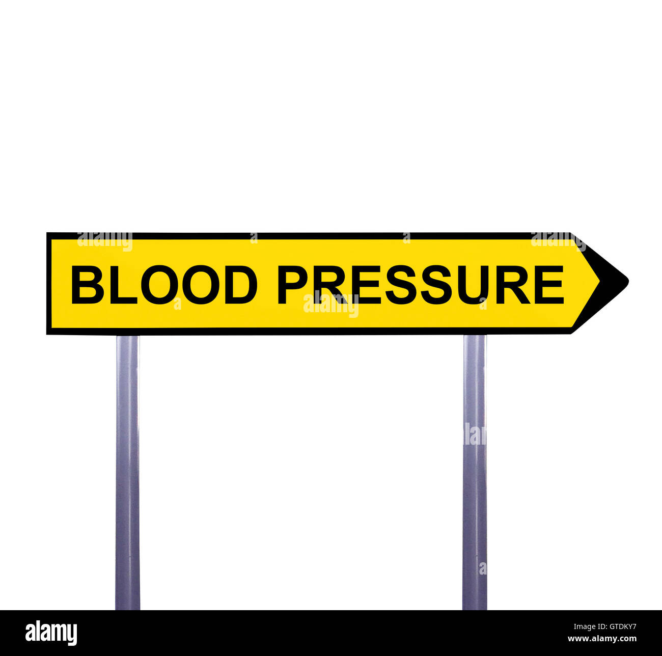 Conceptual arrow sign isolated on white - BLOOD PRESSURE Stock Photo ...