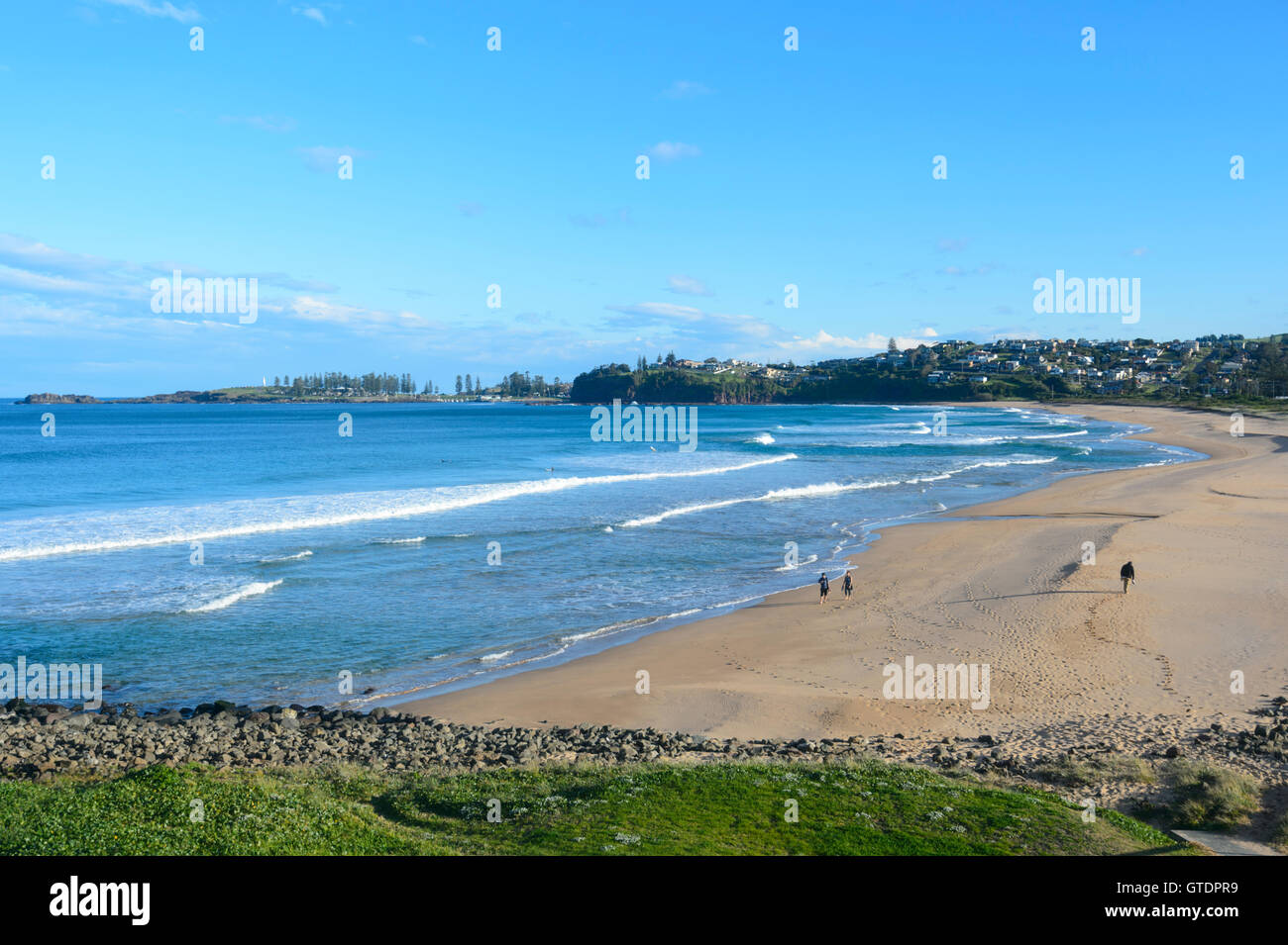 Scenic view of Bombo Beach, Kiama, New South Wales, NSW, Australia ...