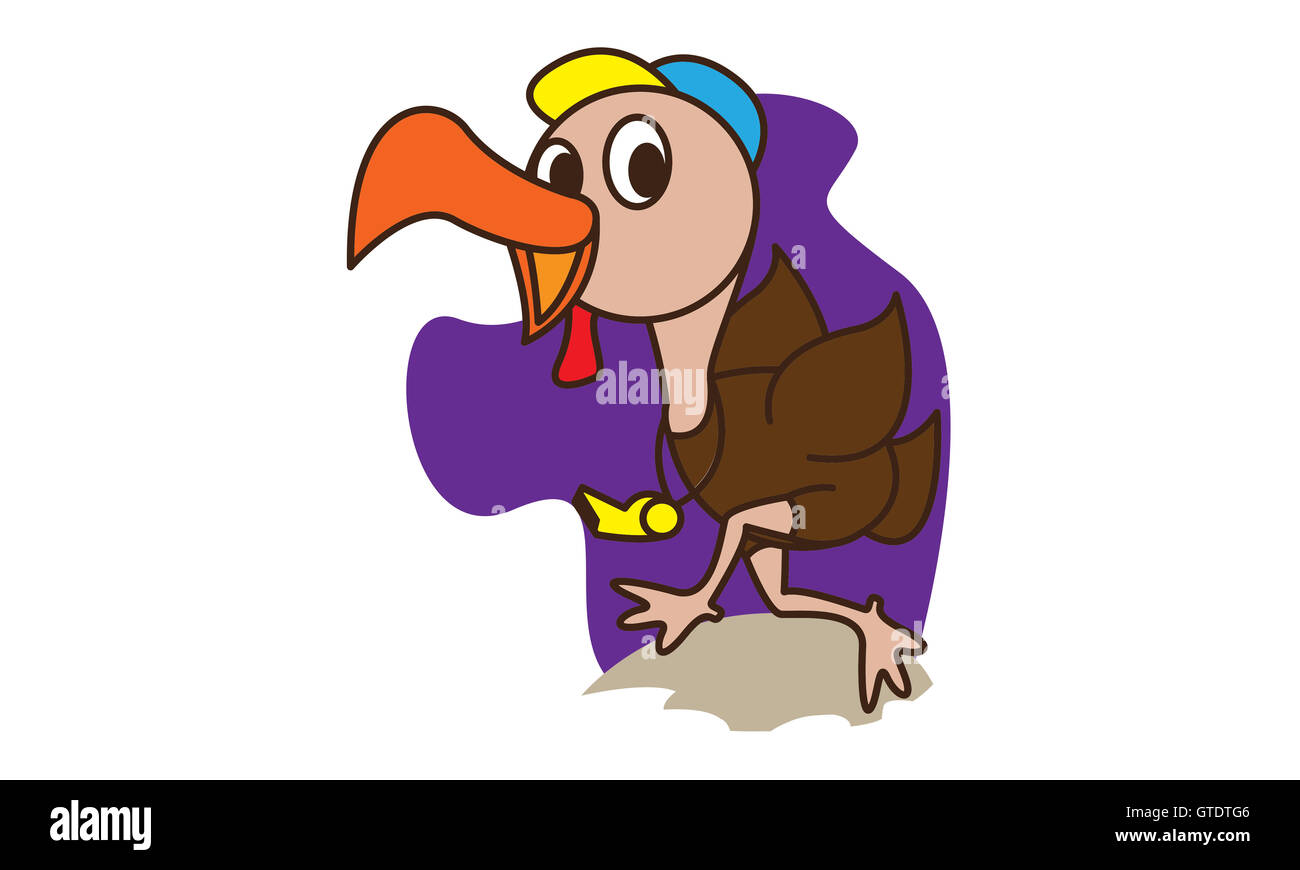 Coach turkey of vector art Stock Photo - Alamy