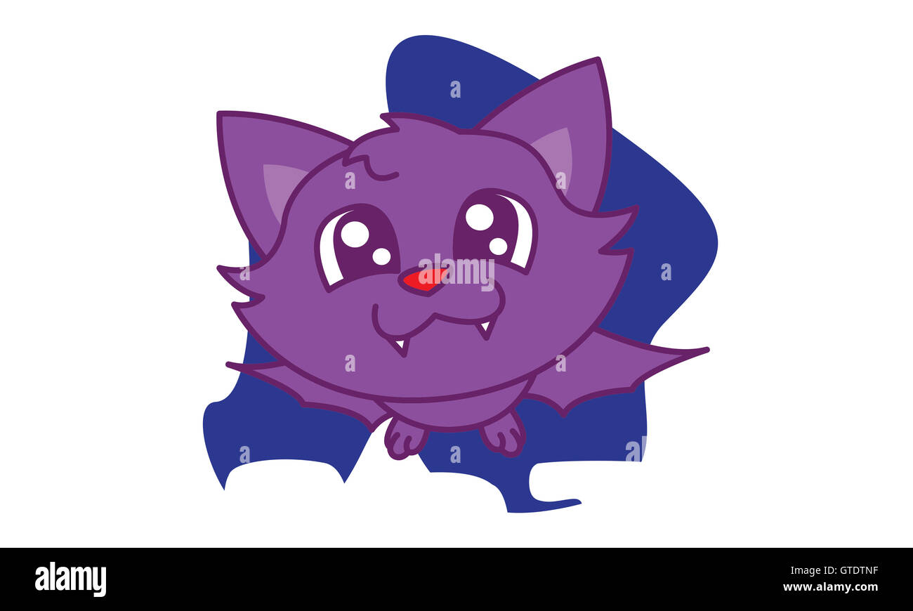 Bat flying of vector art Stock Photo - Alamy