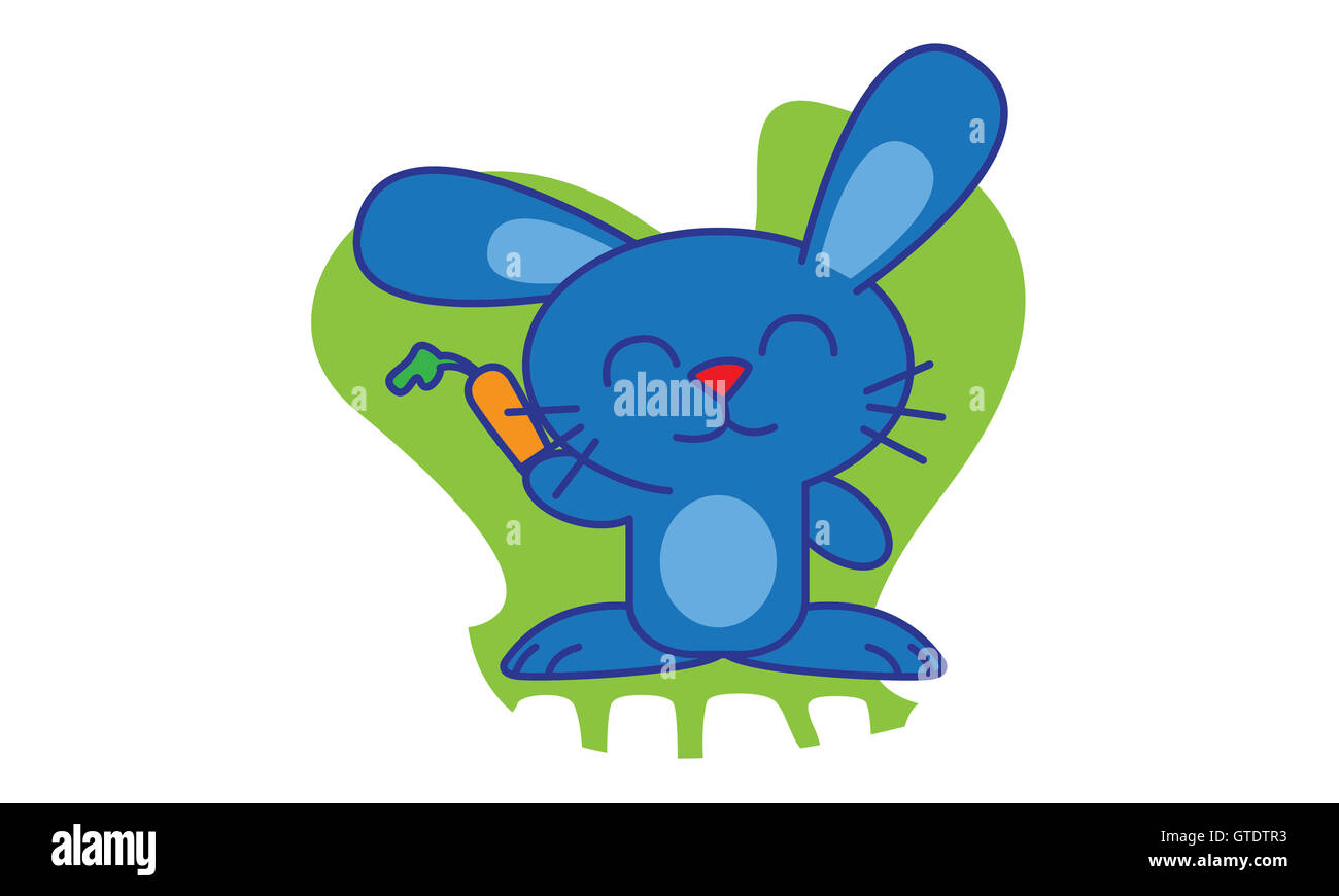 Cute rabbit vector art hi-res stock photography and images - Alamy