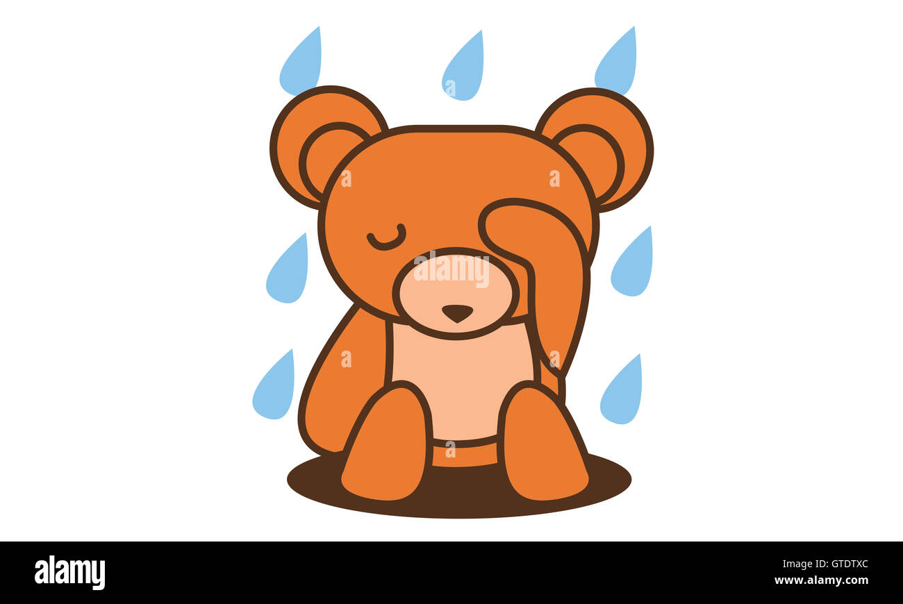 Cartoon sad bear hi-res stock photography and images - Alamy