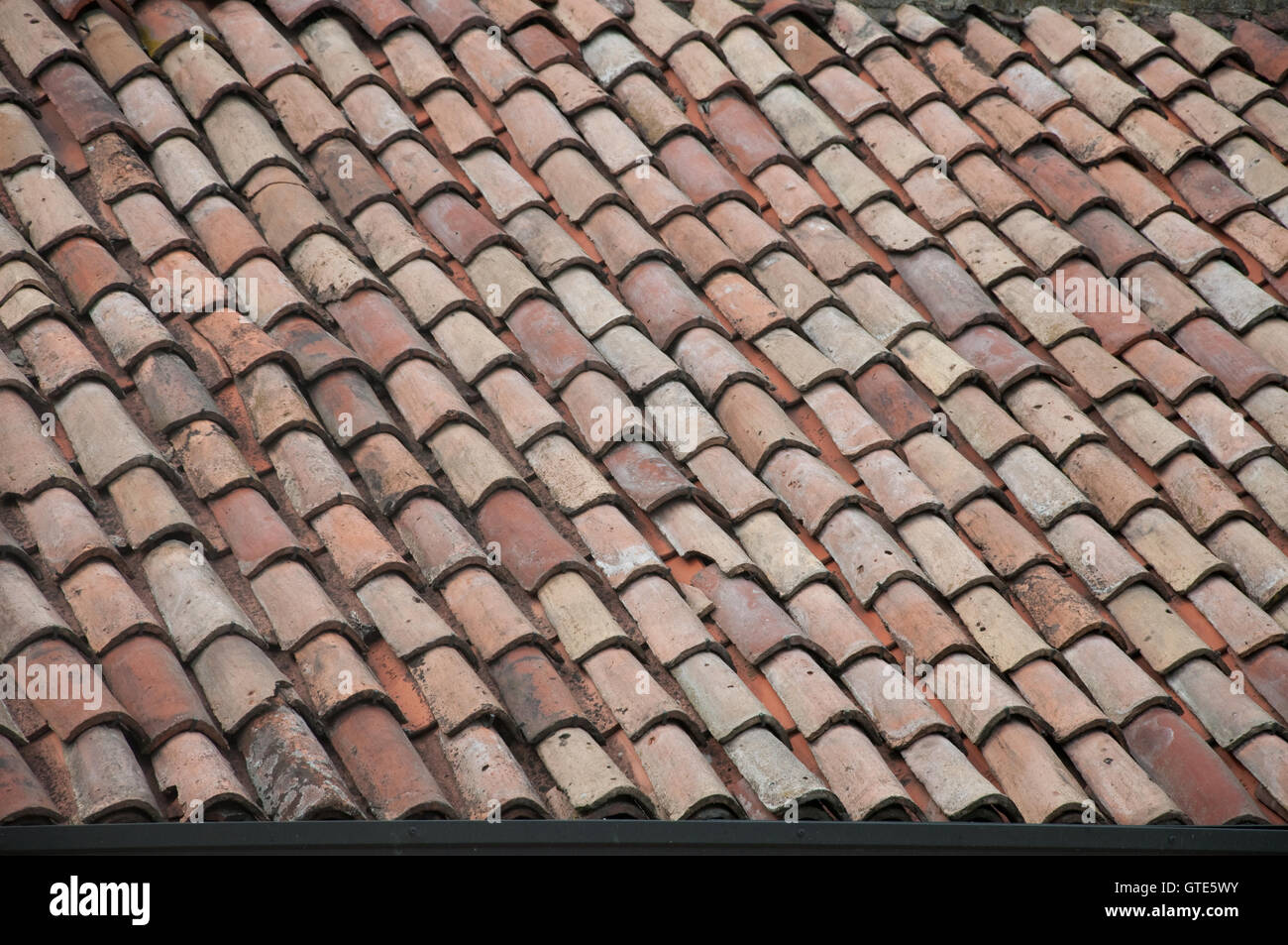 Old roof with shingles,italy Stock Photo - Alamy