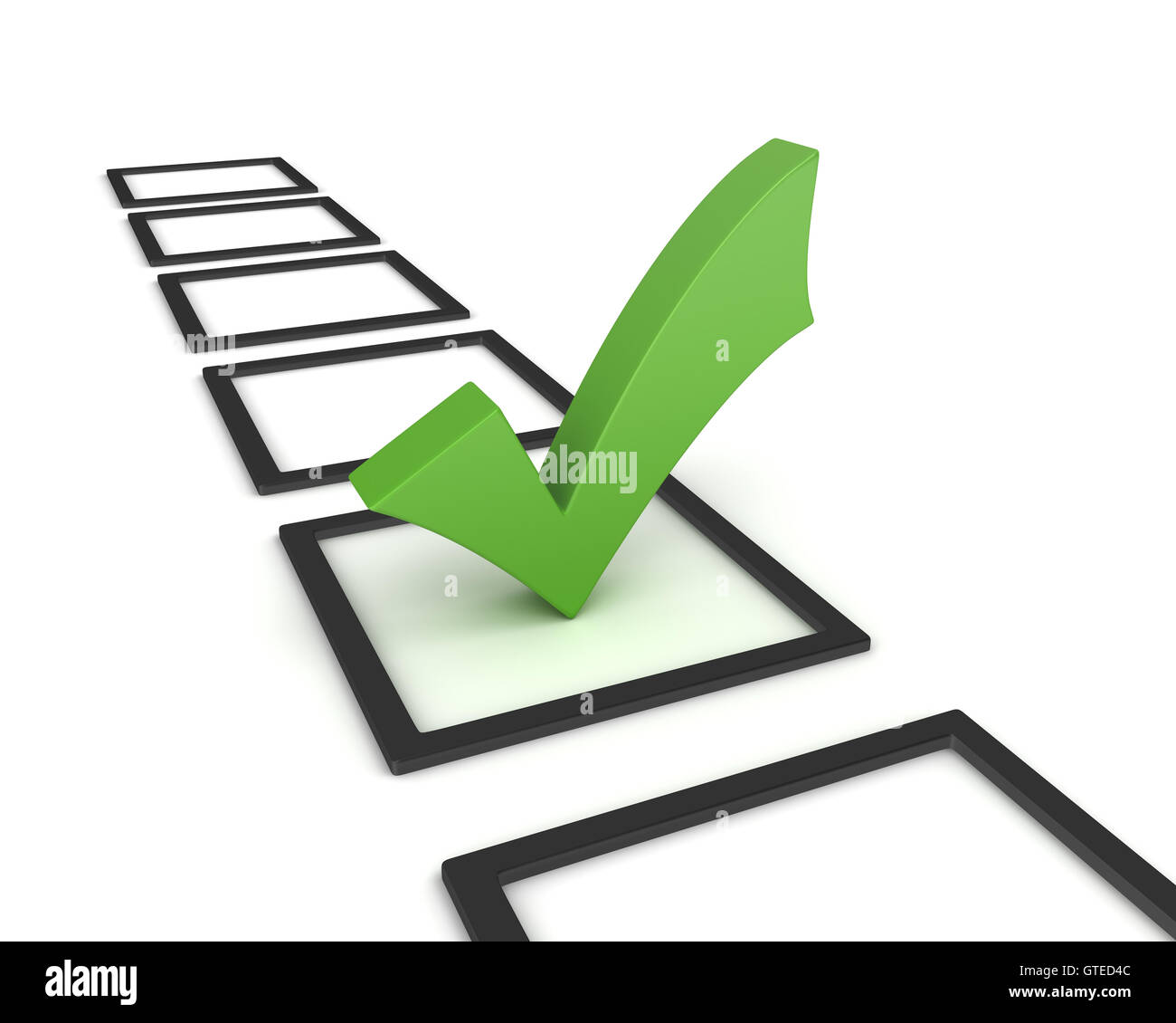 check list concept 3d illustration Stock Photo - Alamy