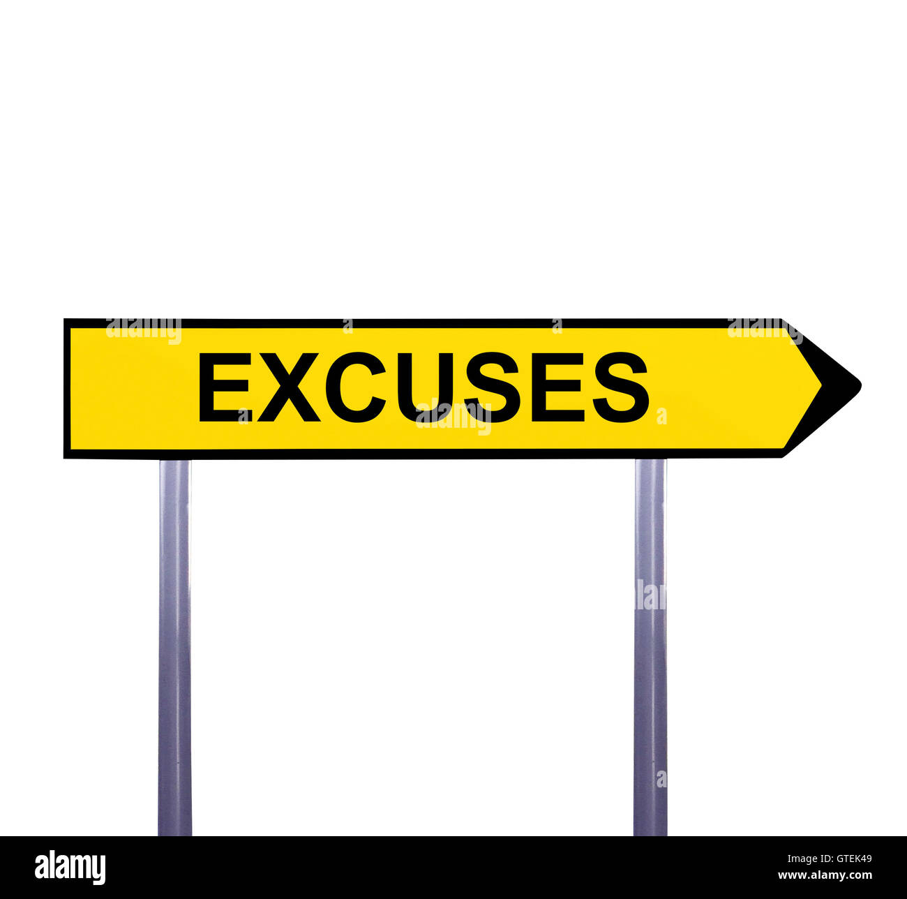 Excuse road sign hi-res stock photography and images - Alamy