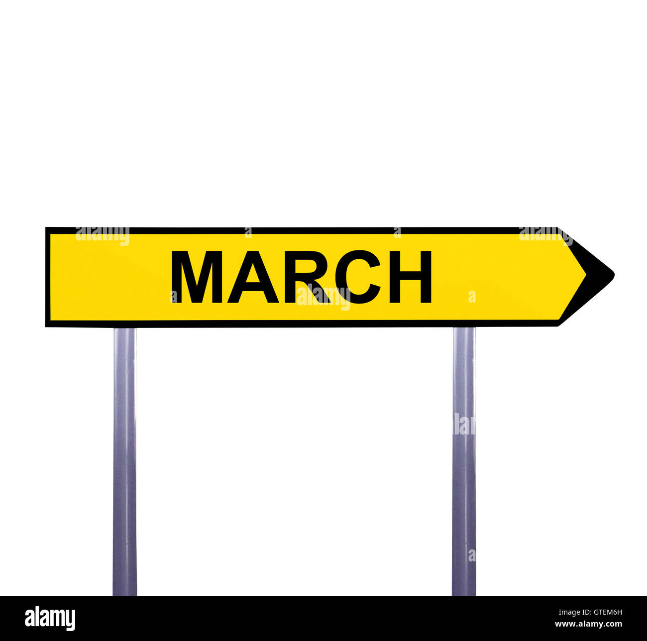 March direction Cut Out Stock Images & Pictures - Alamy
