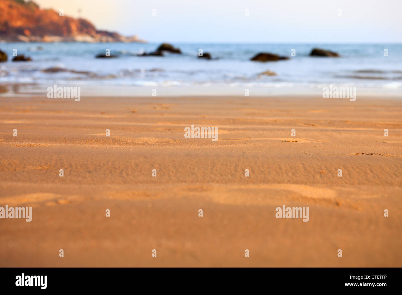 Background with sea sand beach close-up Stock Photo - Alamy