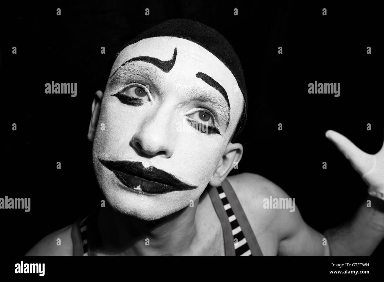 Retro portrait stage Black and White Stock Photos & Images - Alamy