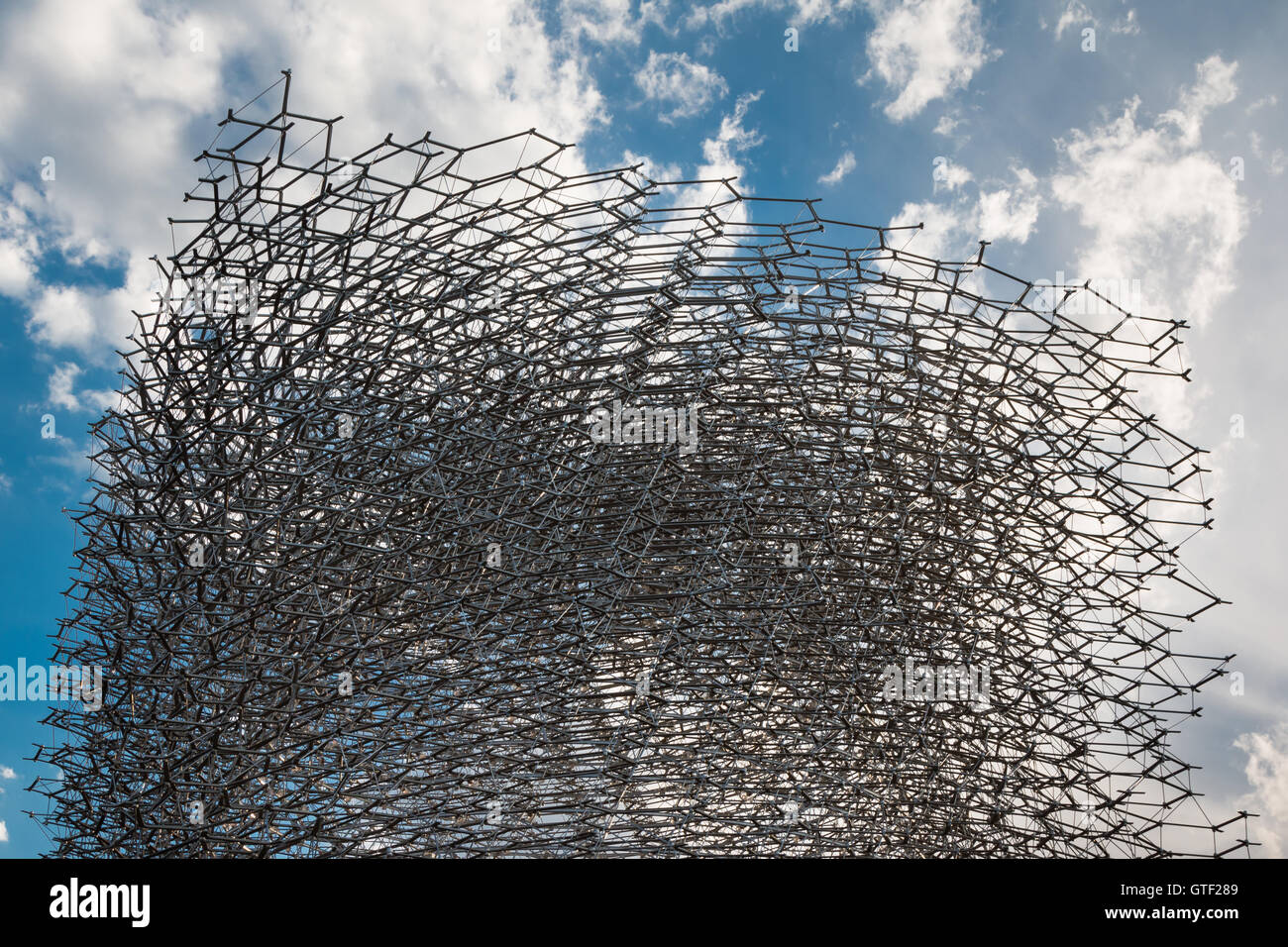 Detail of Megastructure made of Aluminium Beehive: British Pavilion at ...
